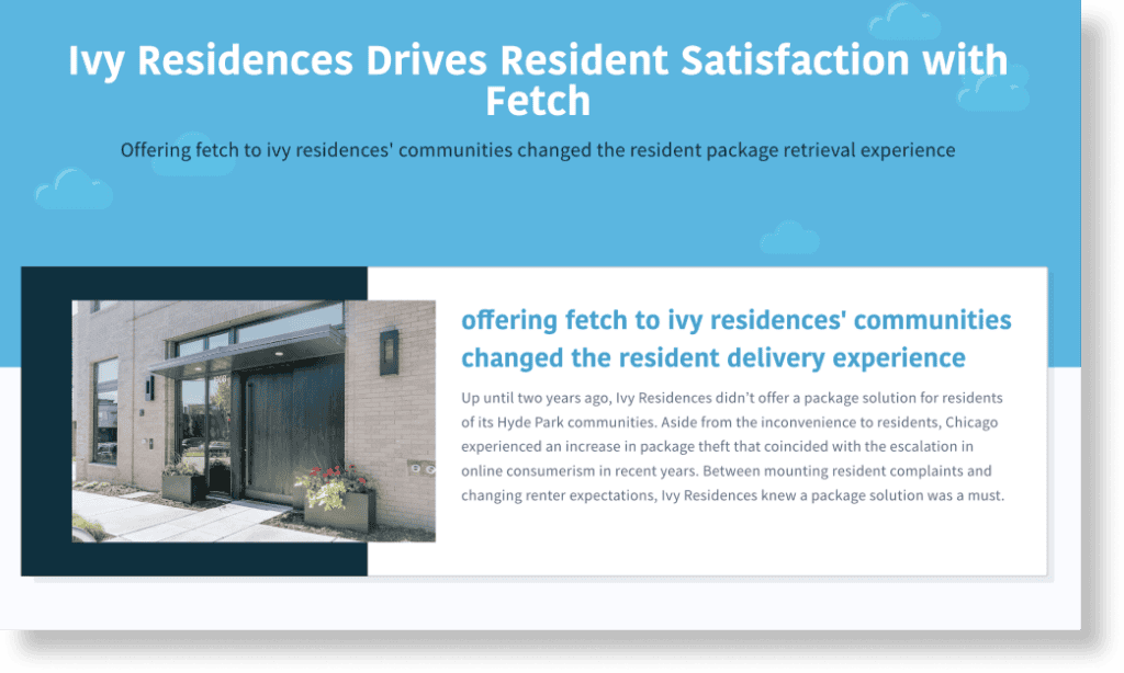 Fetch For Apartment Residents – Fetch Package